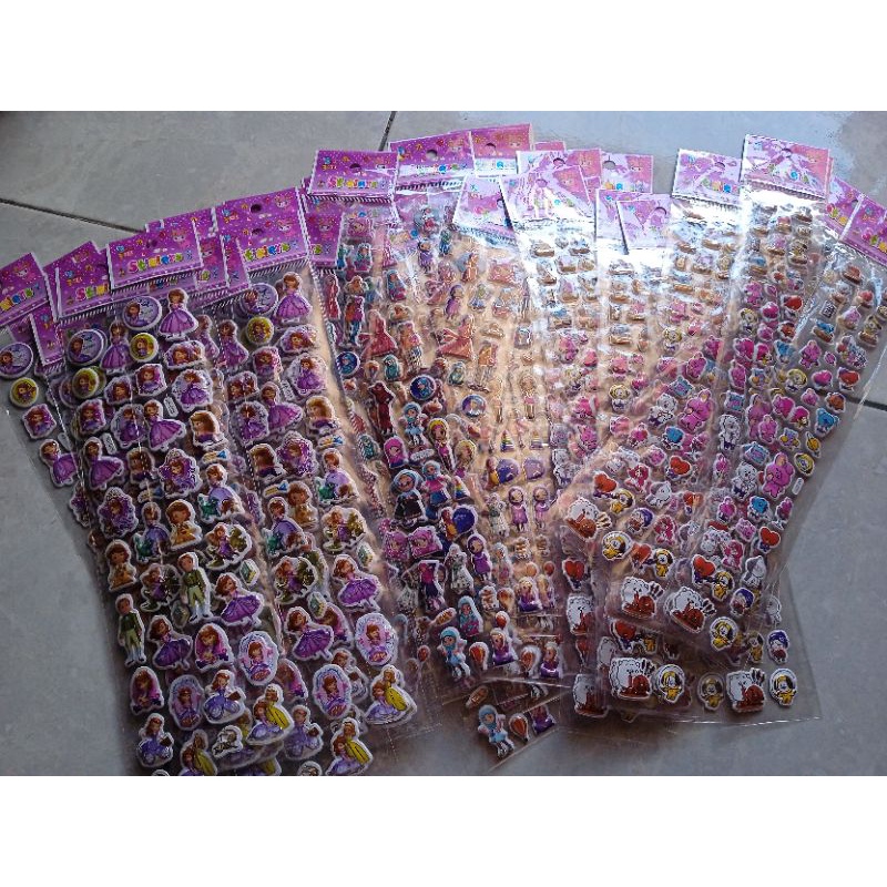 Jual Stiker timbul karakter satuan/ stiker 3D / stiker tempelan untuk ...