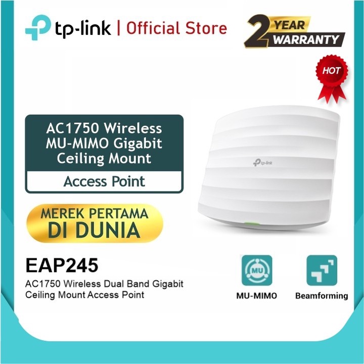 Jual TP-LINK Access Point EAP245 AC1750 Wireless MU-MIMO Gigabit ...