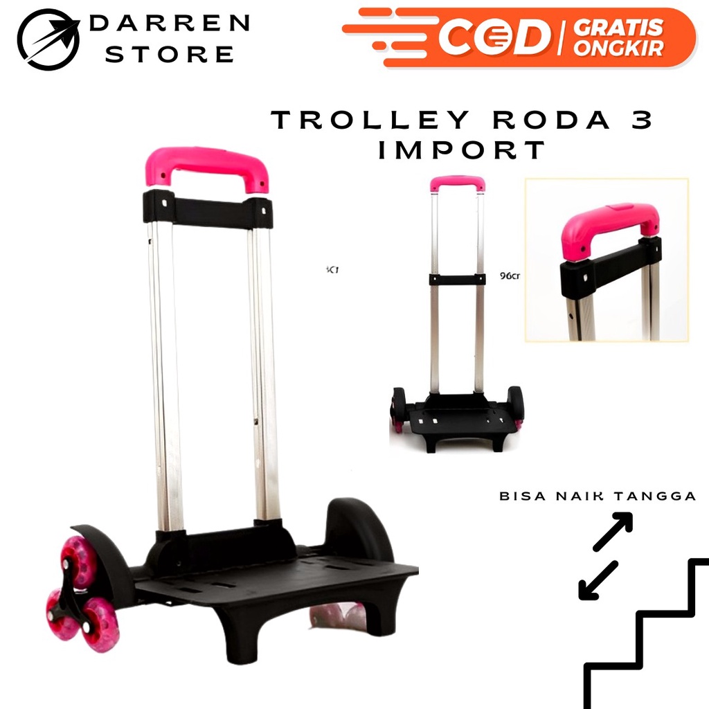 Jual Trolley Roda 3 Penambahan Tas Troli Anak Sekolah - Trolly Roda 3 ...