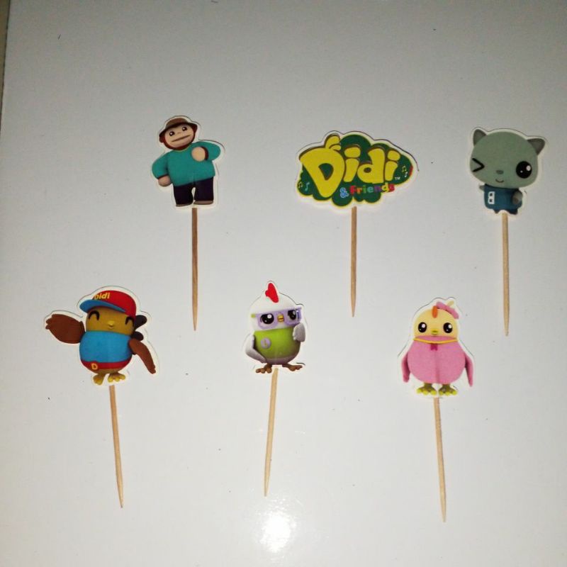 Jual CAKE TOPPER SET HAPPY BIRTHDAY DIDI AND FRIENDS | Shopee Indonesia
