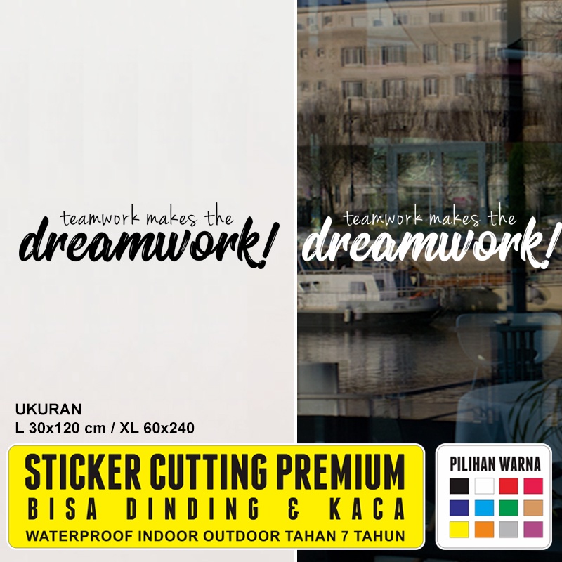 Jual Stiker Dinding Kaca Kantor Motivasi Kerja Quotes Cutting Sticker ...