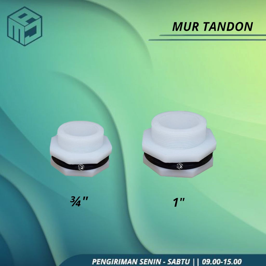 Jual Ring Tandon Besar Kecil Sedang Mur Tandon PVC Drat Toren Pompa Air Tandong Ukuran 3/4 Inch ...