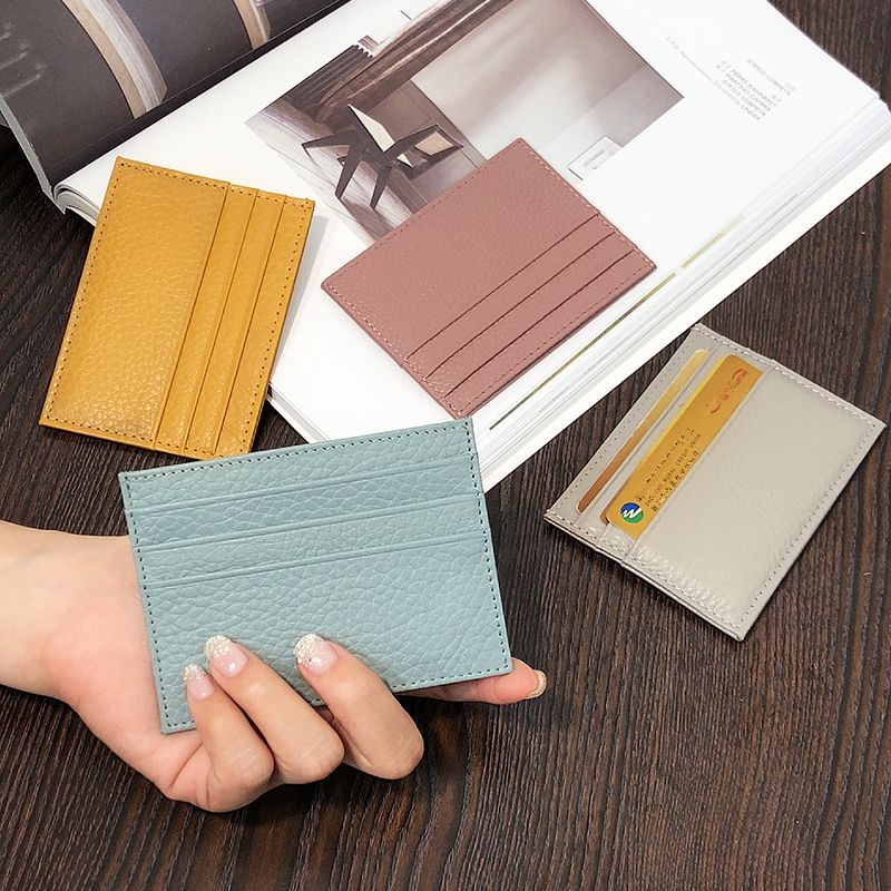 Jual Dompet Kartu Kulit Asli Card Holder Slim 7 Slot | Shopee Indonesia