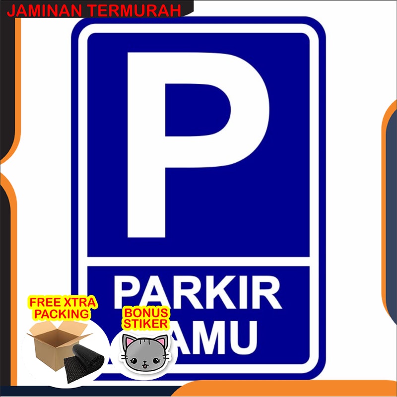 Jual Murah Rambu Area Parkir Khusus Tamu 35cm x 50cm Plat Alumunium ...