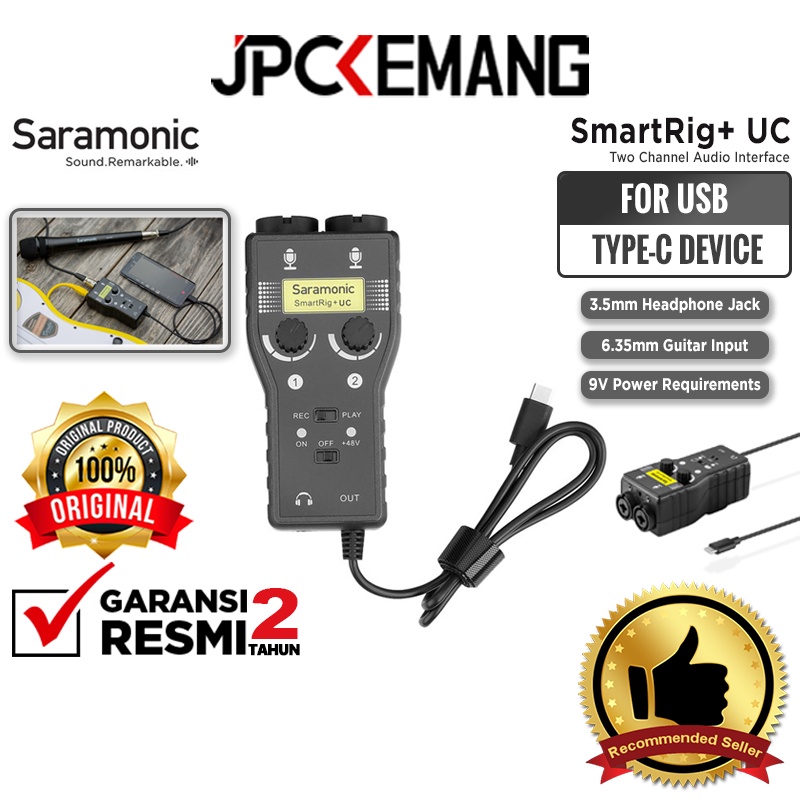 Jual Saramonic SmartRig+ UC Audio Interface Type C SmartRig Plus UC Garansi Resmi | Shopee Indonesia