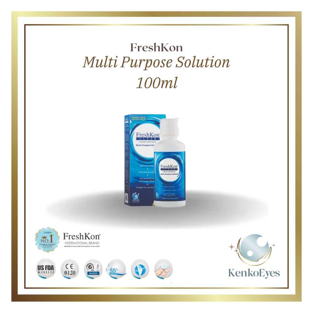 Jual Freshkon Clear Multi Purpose Solution 100ml – Cairan Softlens Cuci ...