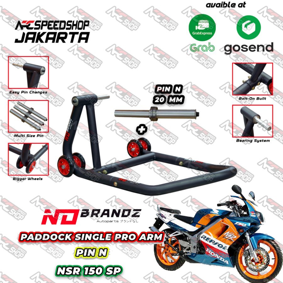 Jual Standart Paddock Belakang Single ARM NO BRANDZ HONDA NSR 150 SP | Shopee Indonesia
