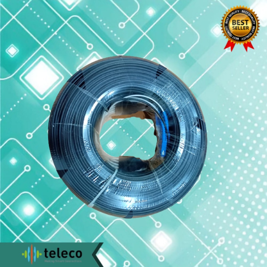 Jual Kabel ftth dropcore precon 4 core 100m lengkap konektor | Shopee ...