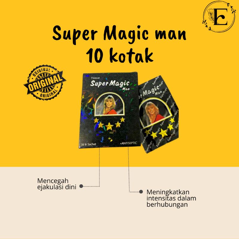 Jual Tissue Super Magic Man - 1 Slop / 10 Kotak | Shopee Indonesia