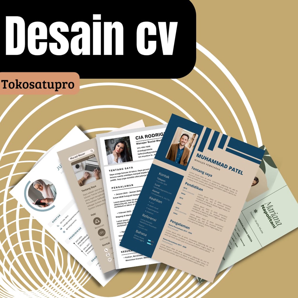Jual Desain Resume & CV | Shopee Indonesia