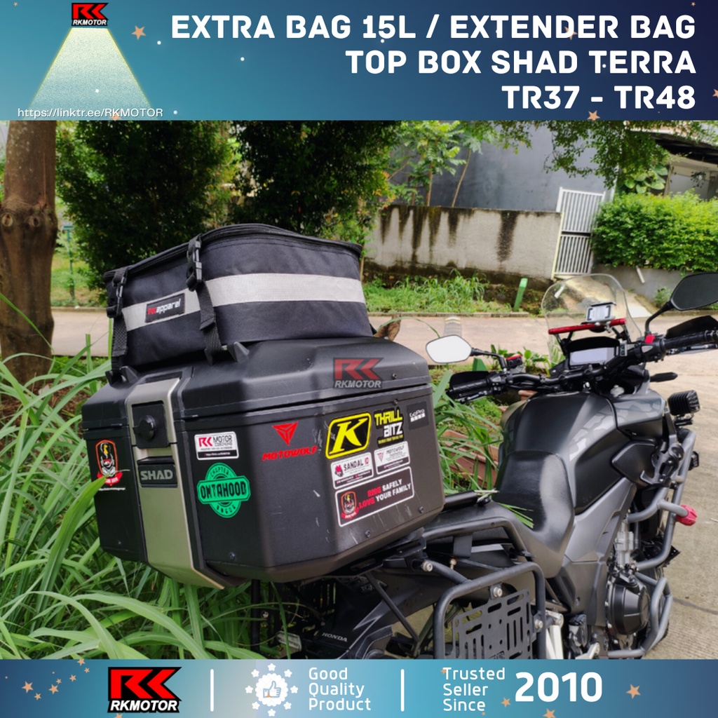 Jual Top Box Bag 15L untuk Top Box Shad Terra TR37 TR48 - Tas Top Box ...