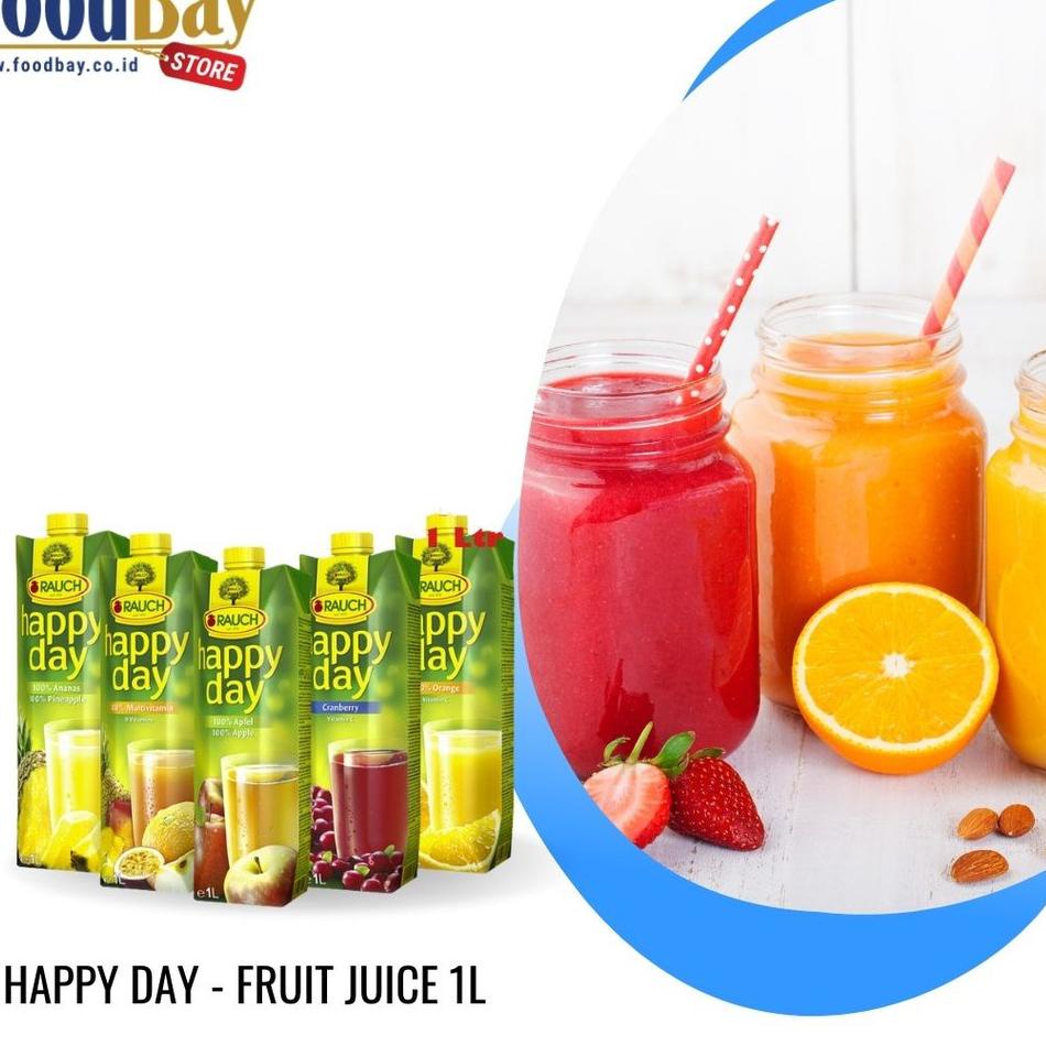 Jual Makin laris--HAPPY DAY Fruit Juice 1L / JUS BUAH 1 Liter | Shopee ...