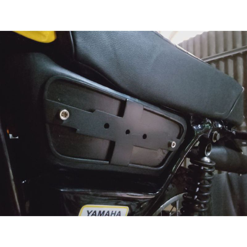 Jual Ram Panel Ram Cover Knalpot Yamaha DT 100 variasi hitam doff cover ...