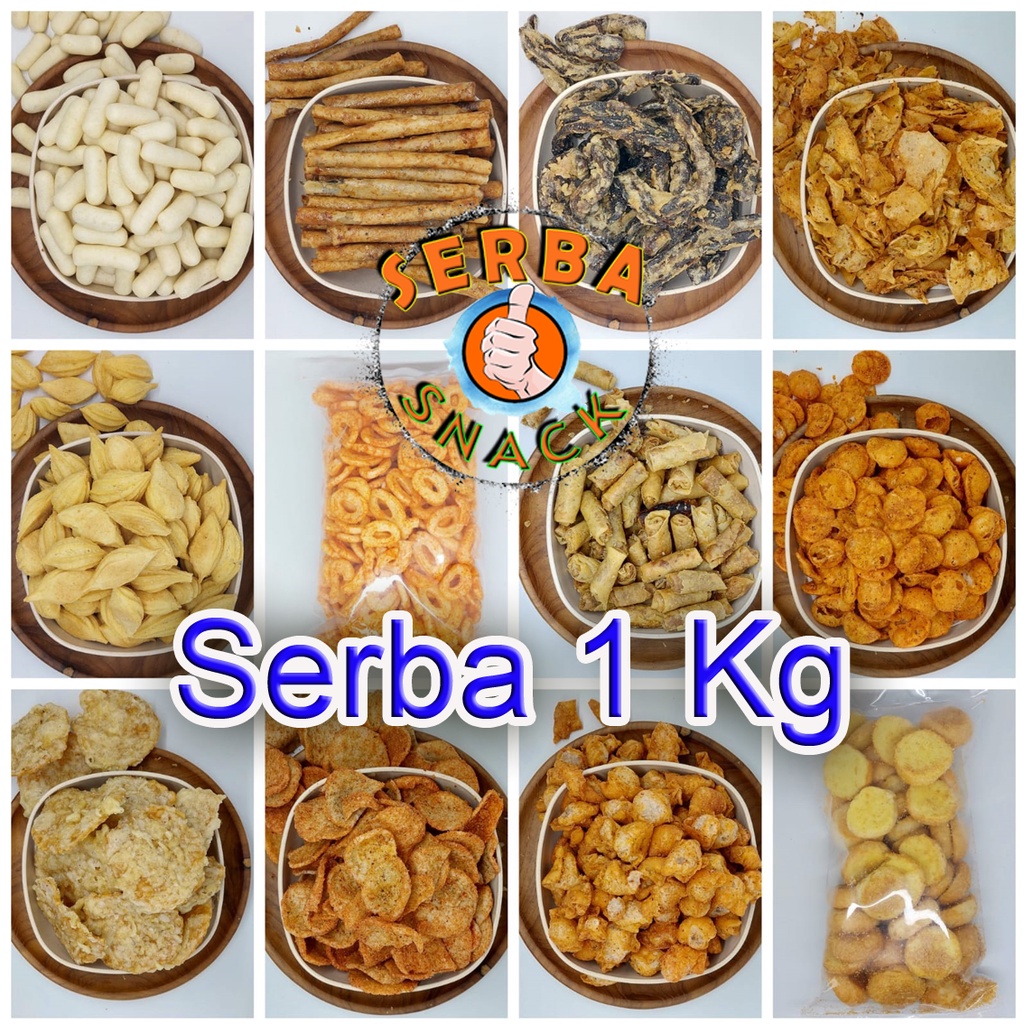 Jual Makanan Ringan Cemilan Kiloan 1kg Jajanan Snack Kiloan Camilan ...