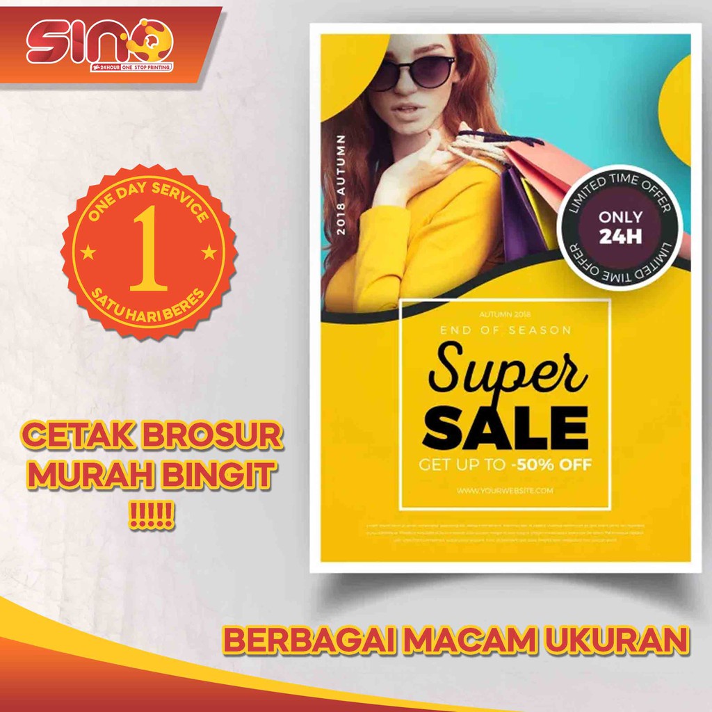 Jual CETAK BROSUR, FLYER TEBAL, ART PAPER 150 GSM A6 - A7 MURAH ...