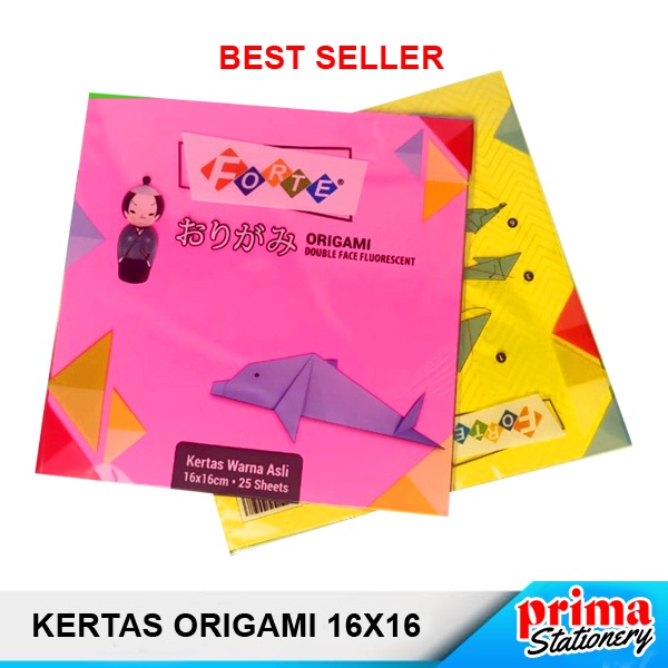 Jual KERTAS ORIGAMI FORTE 12x12, 16x16 cm | Shopee Indonesia
