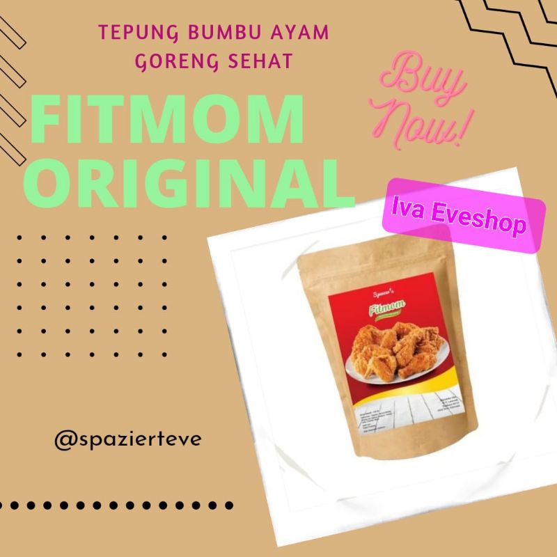 Jual Tepung Bumbu Ayam Goreng Sehat FITMOM (135gr) | Shopee Indonesia