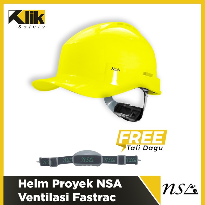 Jual Safety Helmet Helm Topi Proyek Nsa Ventilasi Fastrac Putar Sni ...
