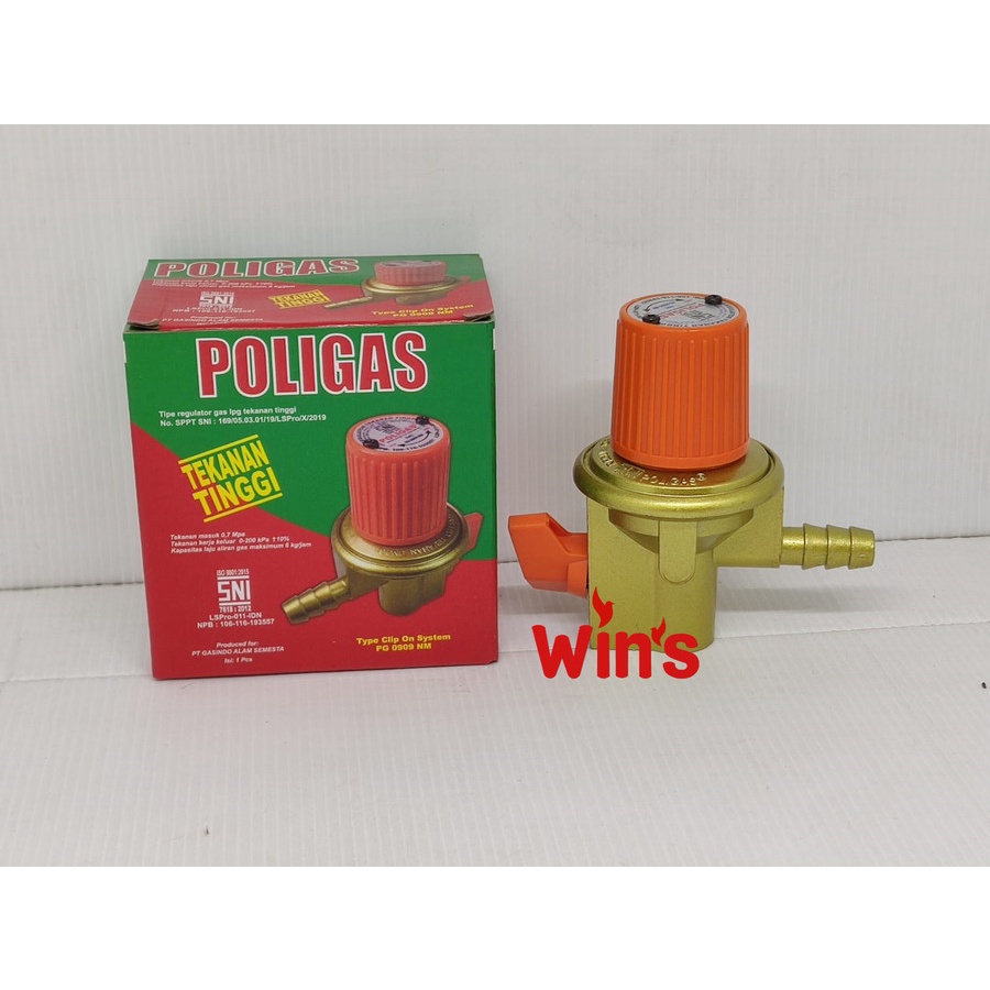 Jual REGULATOR TEKANAN TINGGI POLIGAS - NON METER | Shopee Indonesia