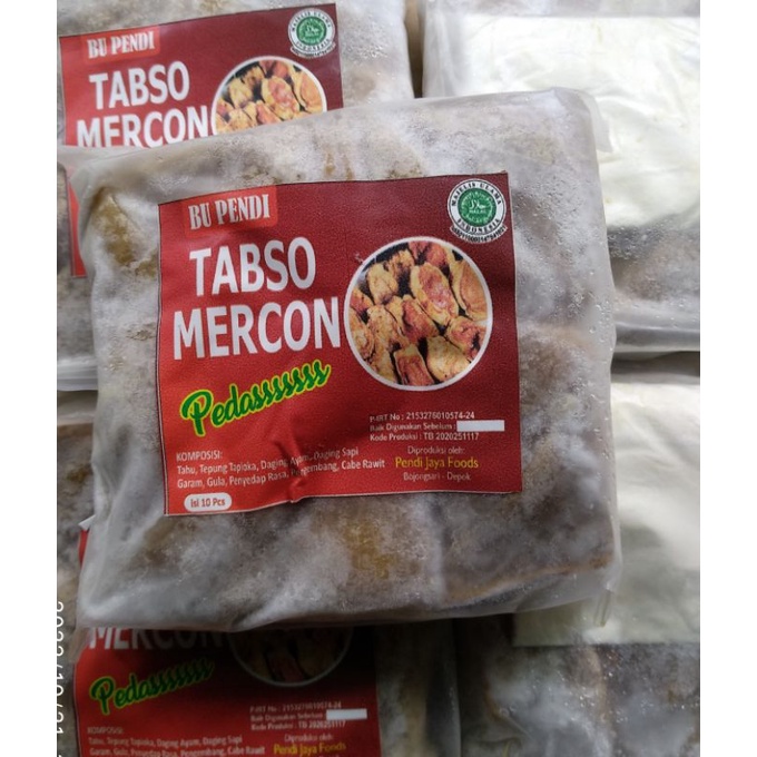 Jual TAHU BAKSO MERCON BU PENDI ISI 10 PLUS TEPUNG KRIUK | Shopee Indonesia