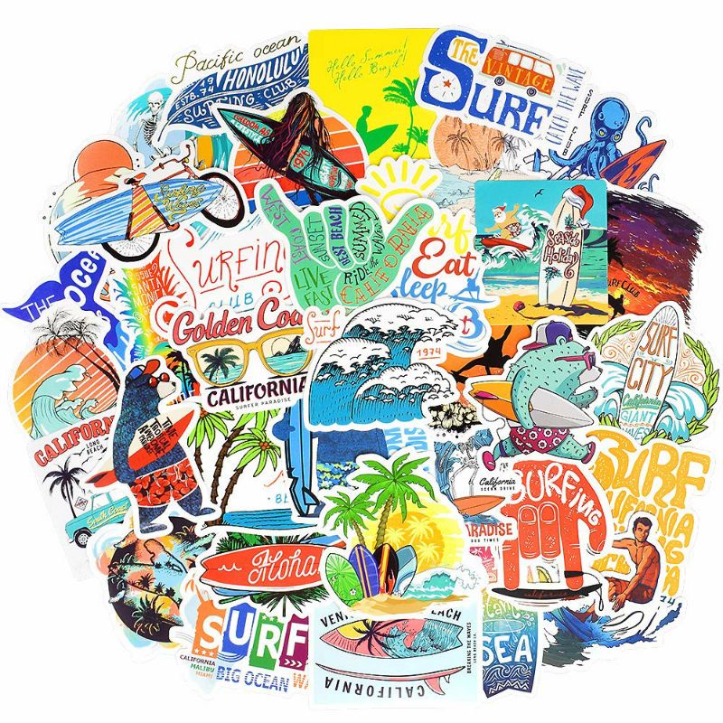 Jual Stiker Aesthetic Surfing Pack Style 260358 | Shopee Indonesia
