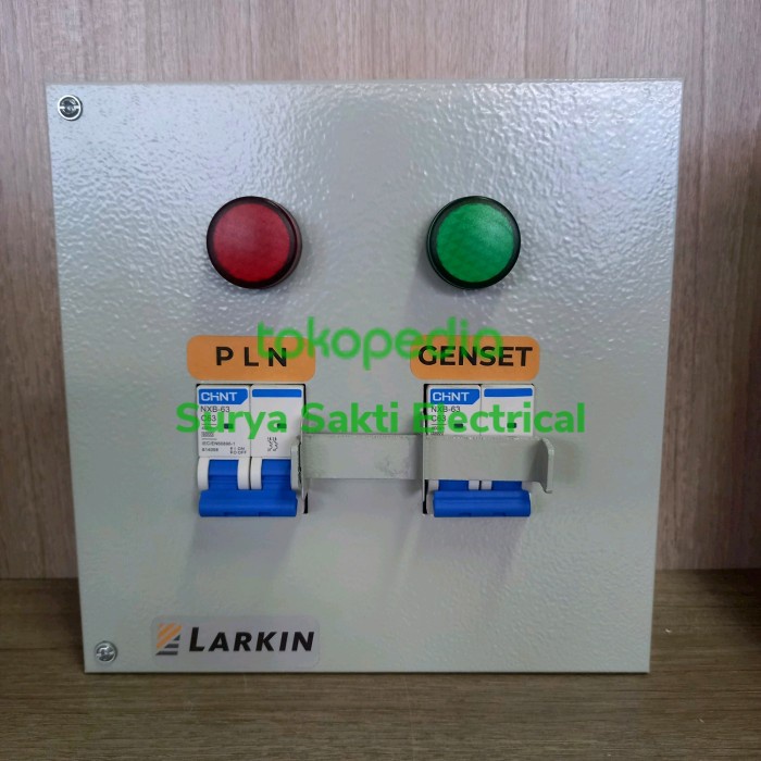 Jual panel interlock 1 phase chint 2p switch handel ohm saklar pln ...