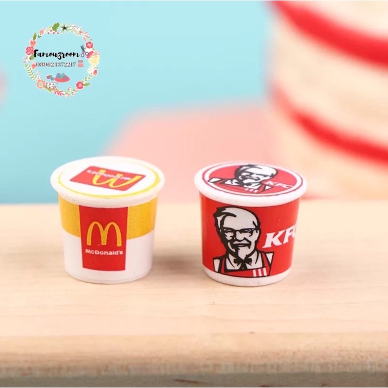 Jual Miniatur Snack Bucket KFC skala 1:12 - Miniatur Snack Bucket Ayam ...