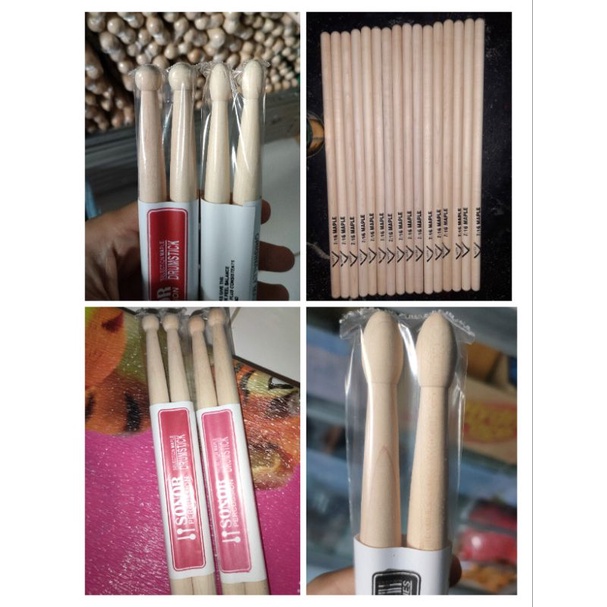Jual PROMO SEPASANG MAPLE STICK DRUM stick 5a dan 5b dan 7a obral harga ...