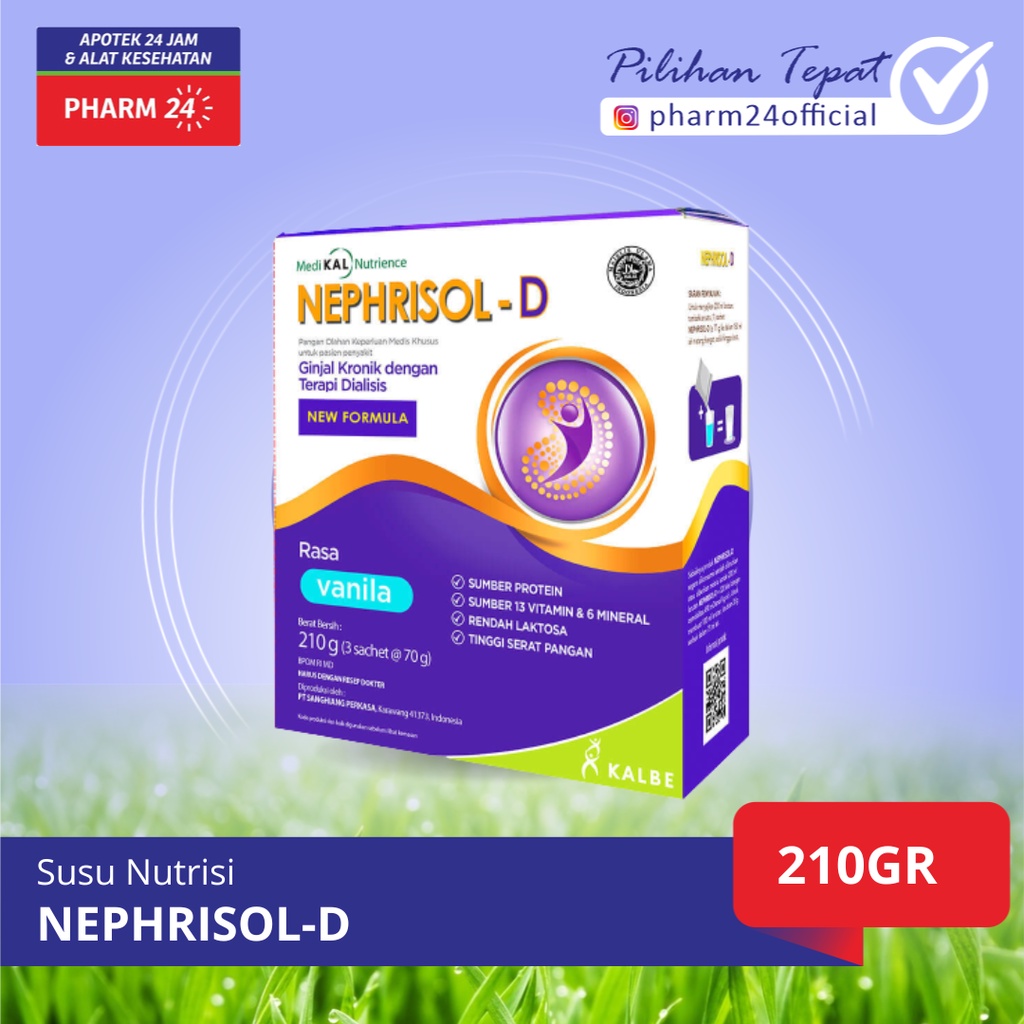 Jual Nephrisol-D / Susu Nutrisi Tinggi Protein Pasien Gagal Ginjal ...