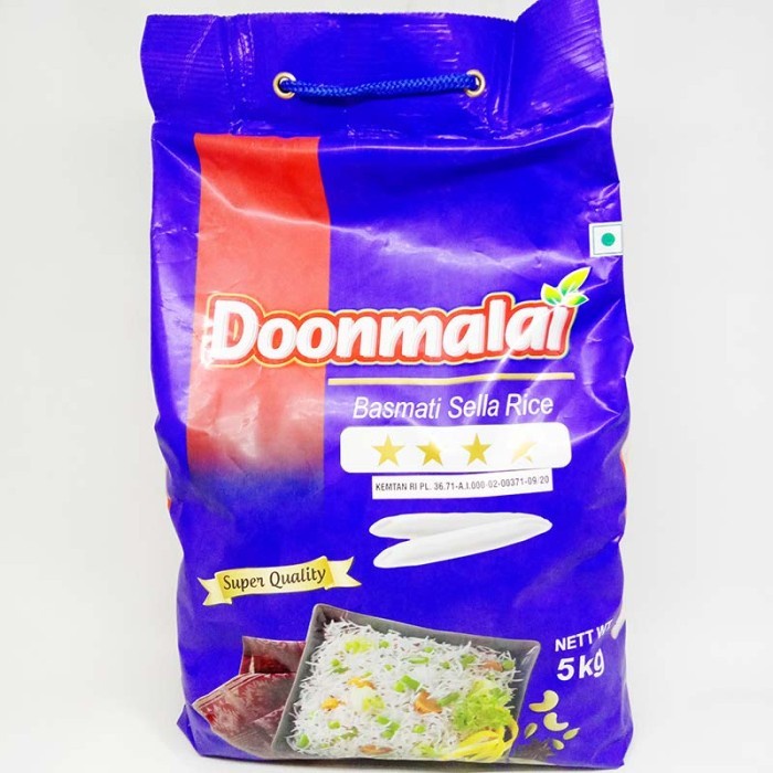 Jual BERAS INDIA DOONMALAI BASMATI SELLA RICE 5 KG SURABAYA | Shopee ...