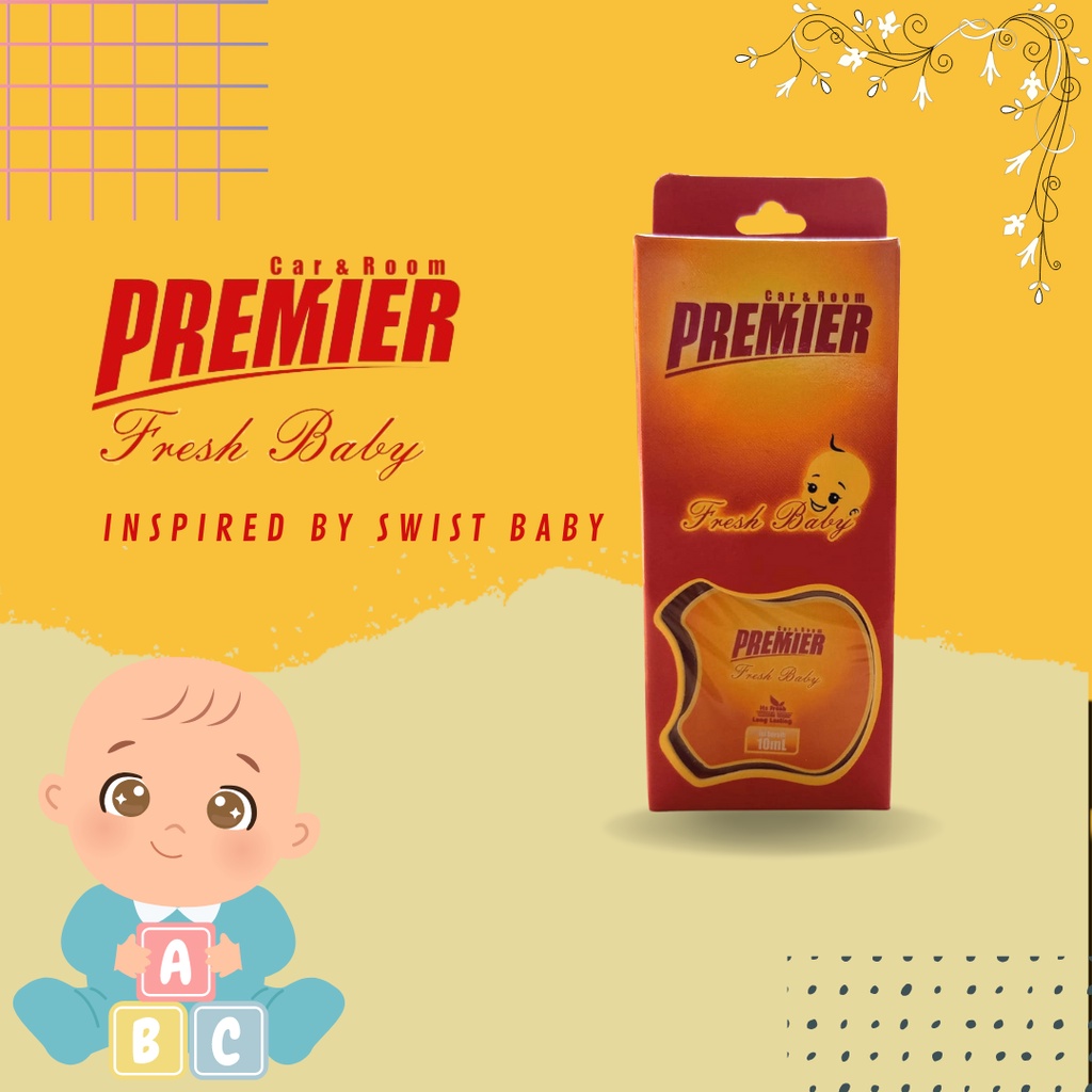 Jual parfum mobil yang tidak bikin pusing merk PREMIER-FRESH BABY 10ml ...