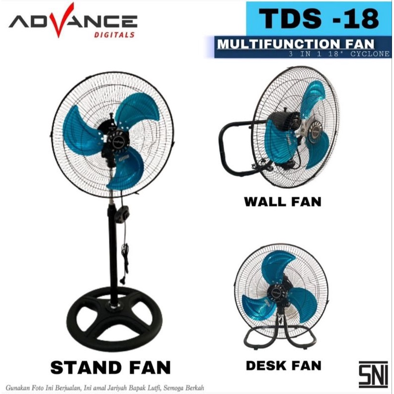 Jual Advance TDS-18 Kipas Angin 18 Inch Fan Multifungsi 3 in 1 Baling² ...