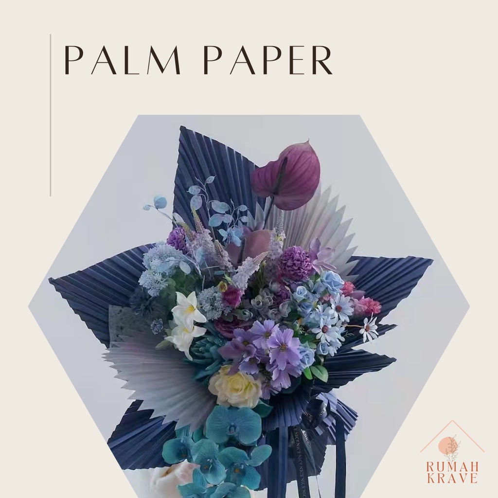 Jual RUMAH KRAVE - Palm Paper Kertas Bentuk Daun Palem Carang Bunga ...
