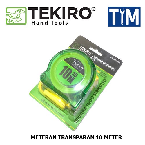 Jual Tekiro Meteran 10 M / Meteran Transparan 10 Meter / Meteran Tangan ...