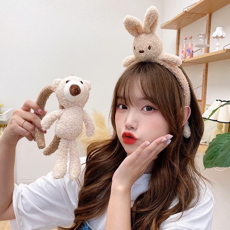 Jual BANDO FLUFFY BEAR RABBIT HEADBAND / BANDO BONEKA KOREA LUCU CUTE ...