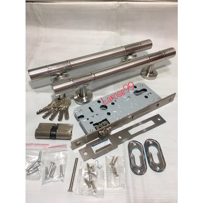 Jual Pull Handle Pintu Set Body Kunci Pelor Roller Dan Tarikan Gagang ...