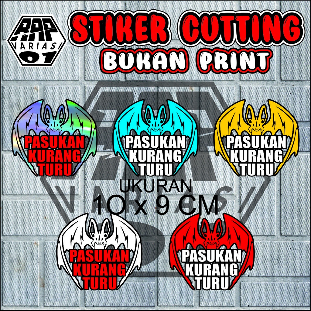 Jual stiker PASUKAN KURANG TURU,stiker kelelawarPASUKAN KURANG TURU ...