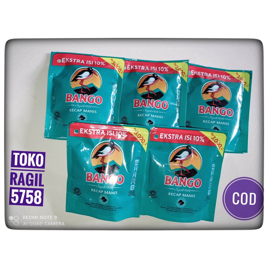 Jual Paket 5 pcs kecap bango sachet/BANGO Kecap Manis - Pouch MINI 60 ...