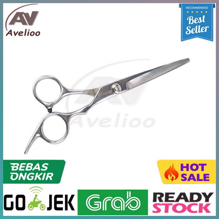 Jual Gunting Rambut Full Stainless Steel Model Flat Cut Tajam ...