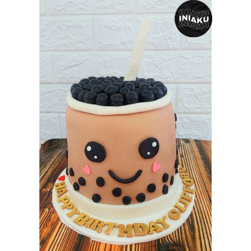 Jual Kue Ulang Tahun Karakter Boba (Butter 18cm) | Shopee Indonesia