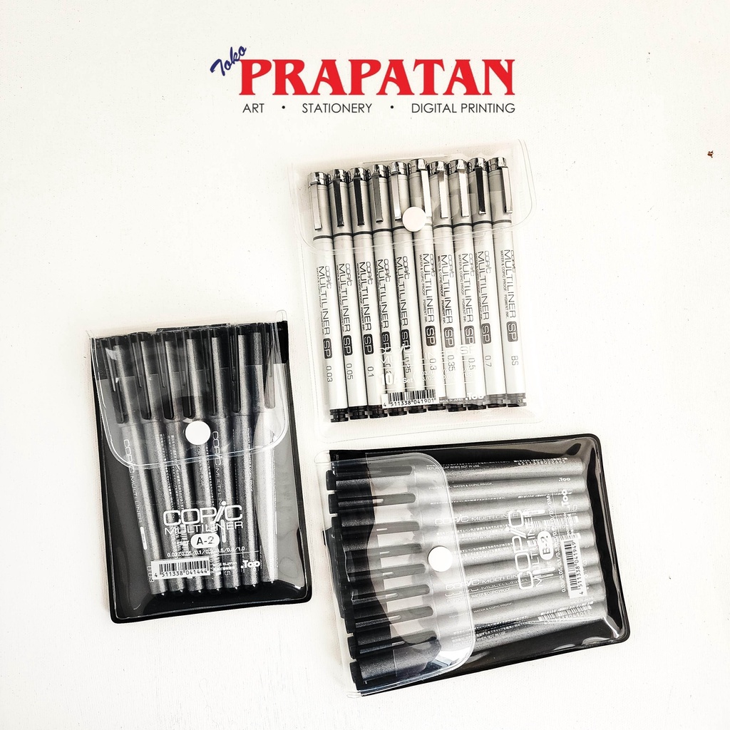Jual Copic Multiliner Black Set | Drawing Pen | Shopee Indonesia