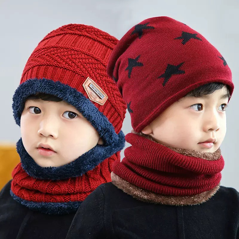 Jual Topi Kupluk set Syal Anak Cowok Cewek Impor Premium Quality ...