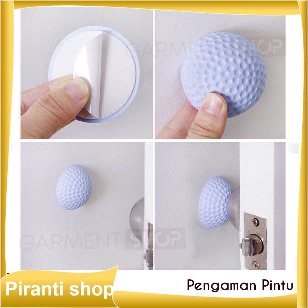Jual Pengaman Gagang Pintu Engsel Karet Silikon Door Stopper Wall ...