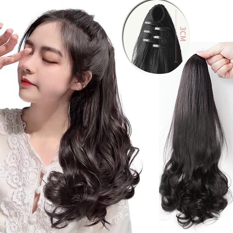 Jual Ponytail jepit curly pony tail curly pony tail k99 | Shopee Indonesia