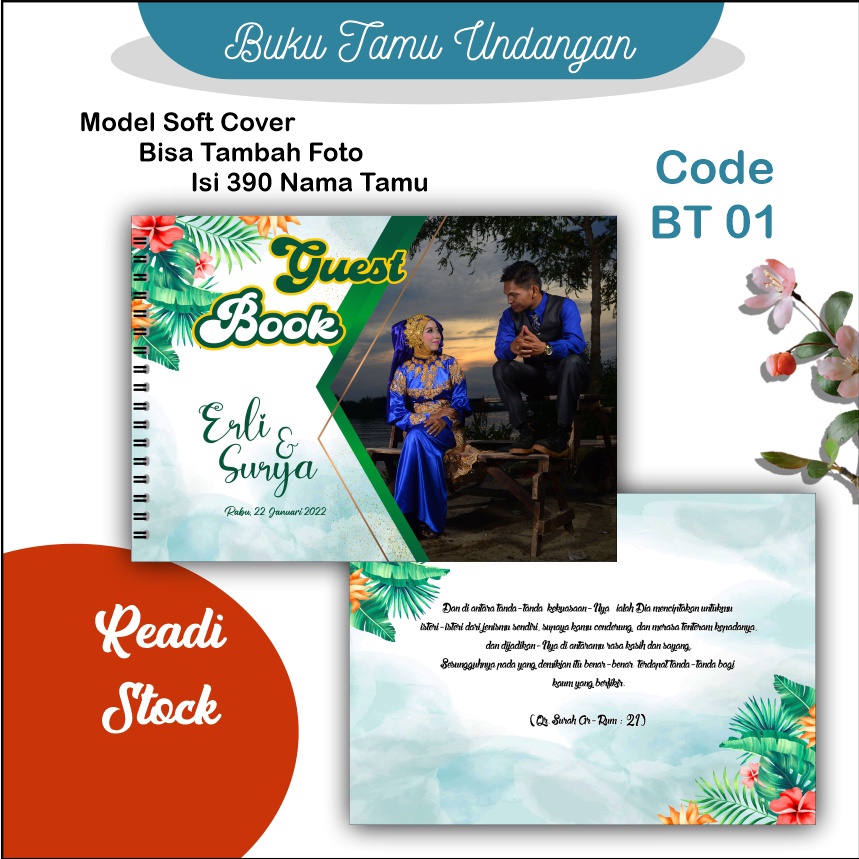 Jual Buku Tamu Pernikahan CUSTOM / wedding Guest Book / wedding book ...