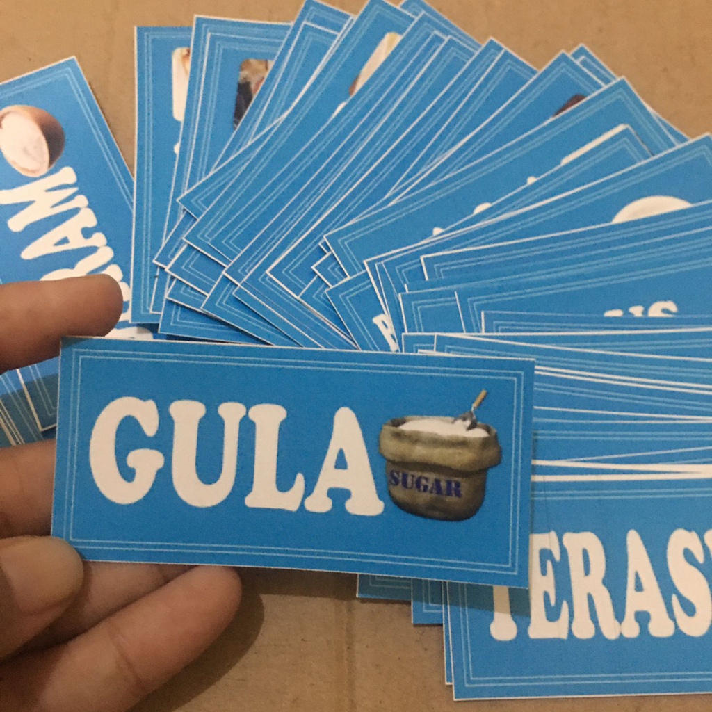 Jual (KODE P9) STIKER BUMBU | LABEL BUMBU | STIKER BUMBU DAPUR | NAMA ...