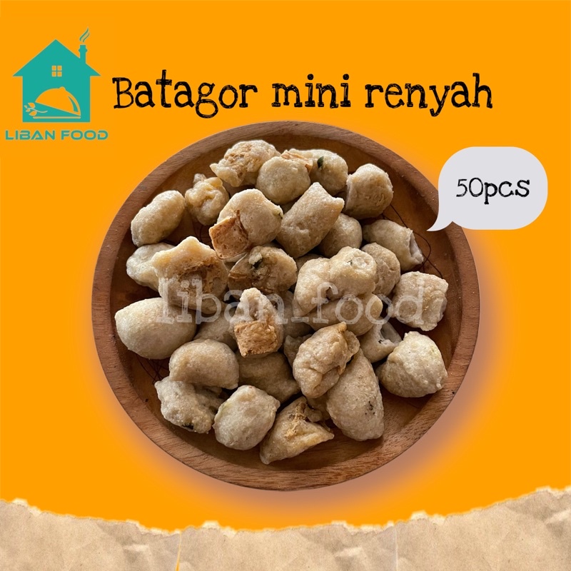 Jual BATAGOR MINI KERING 50pcs / BATAGOR MINI HALAL MUI / BATAGOR MINI ...