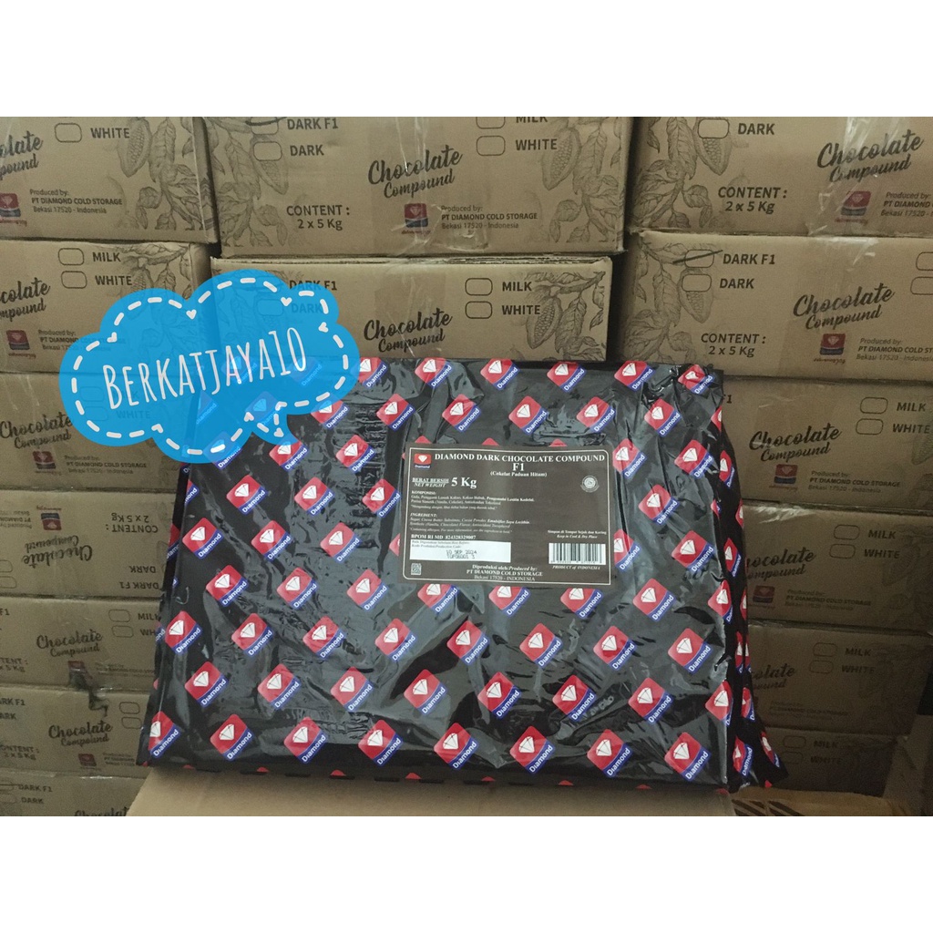 Jual Coklat Batang DIAMOND 5 Kg DCC Dark Chocolate Compound | Shopee ...