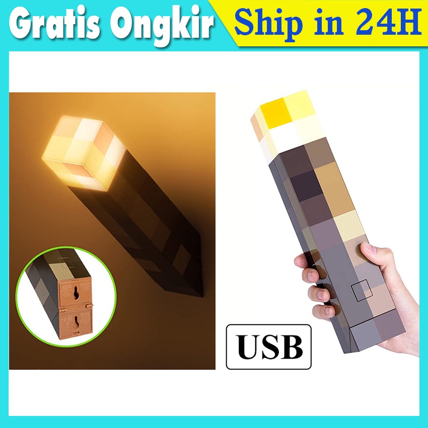 Jual Light Up Minecraft Torch | Shopee Indonesia