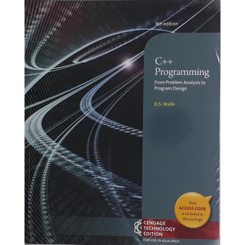 Jual [ Original ] C++ Programming 8th Edition - D S Malik / From Problem Analysis to Program ...